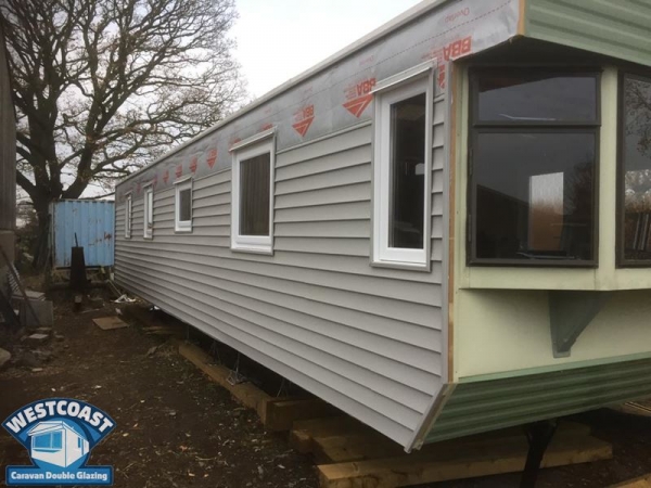 Vinyl Cladding Installation Static Caravans – WestCoast Caravan Windows ...