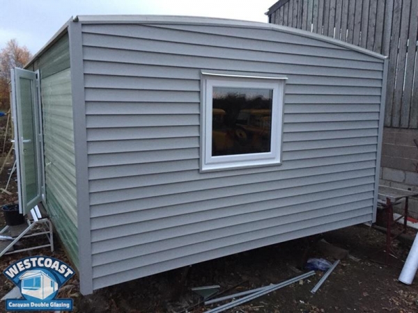 Vinyl Cladding Installation Static Caravans – WestCoast Caravan Windows ...