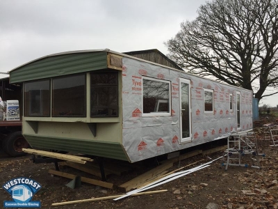 Vinyl Cladding Installation Static Caravans – WestCoast Caravan Windows ...