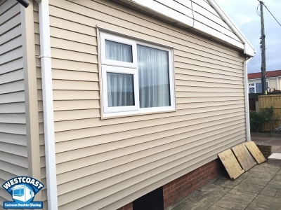 External vinyl cladding for residential park homes – WestCoast Caravan ...