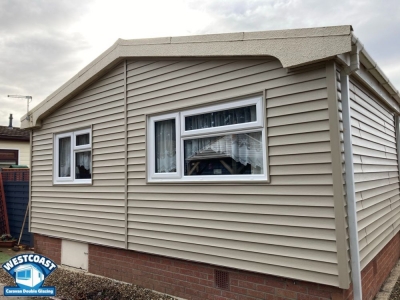 External vinyl cladding for residential park homes – WestCoast Caravan ...