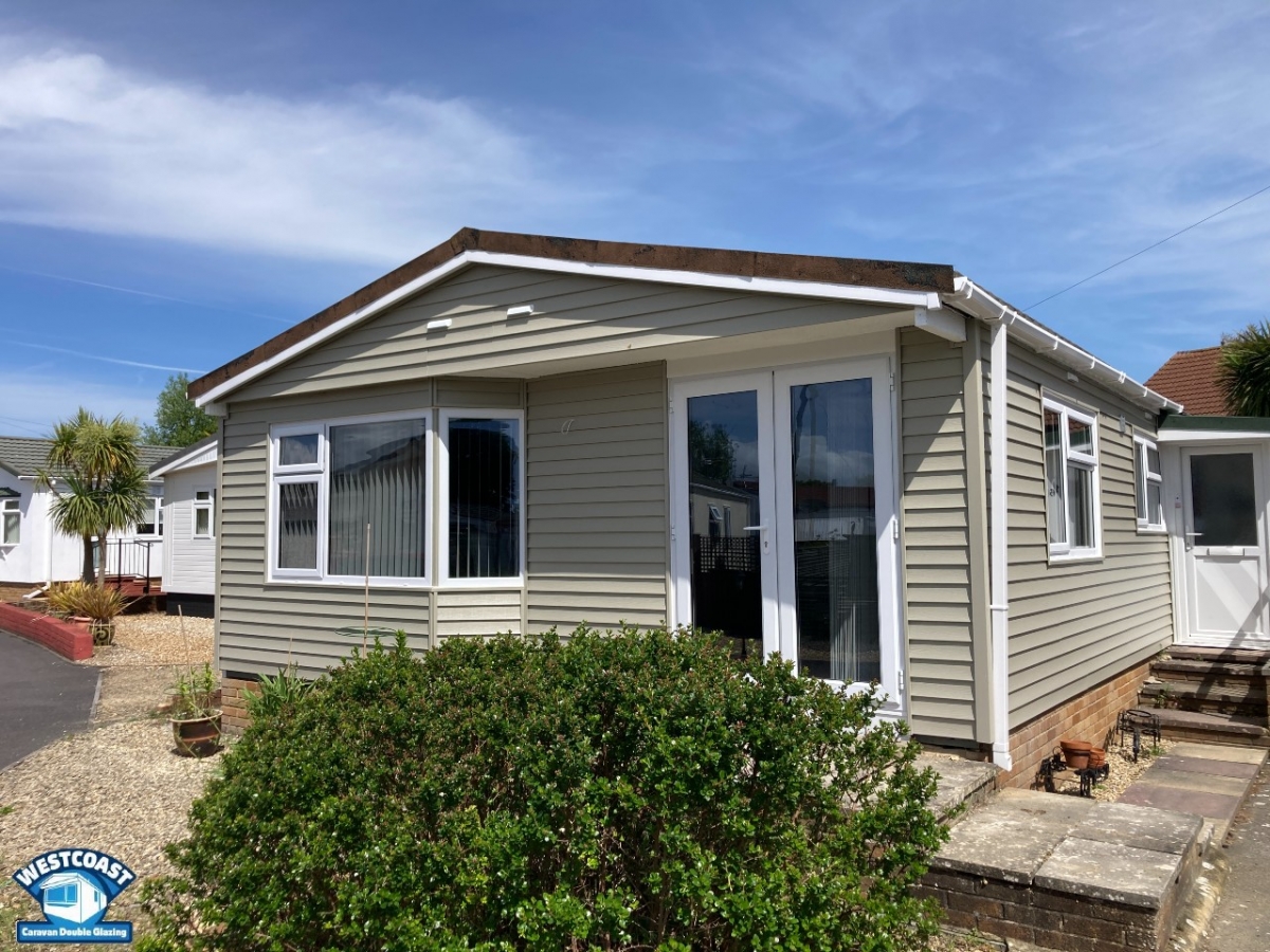 park home external vinyl cladding in Somerset – WestCoast Caravan ...