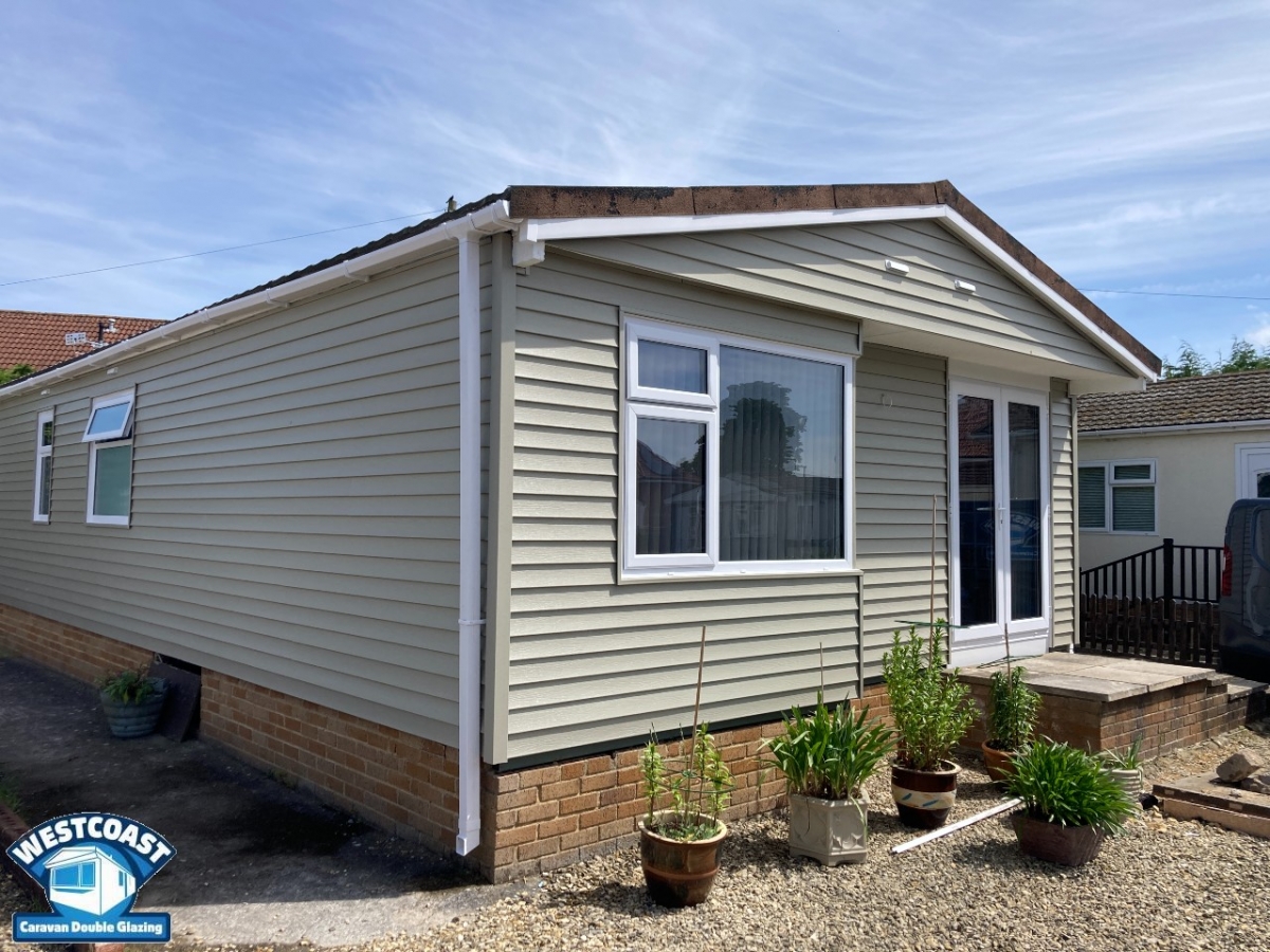 park home external vinyl cladding in Somerset – WestCoast Caravan ...